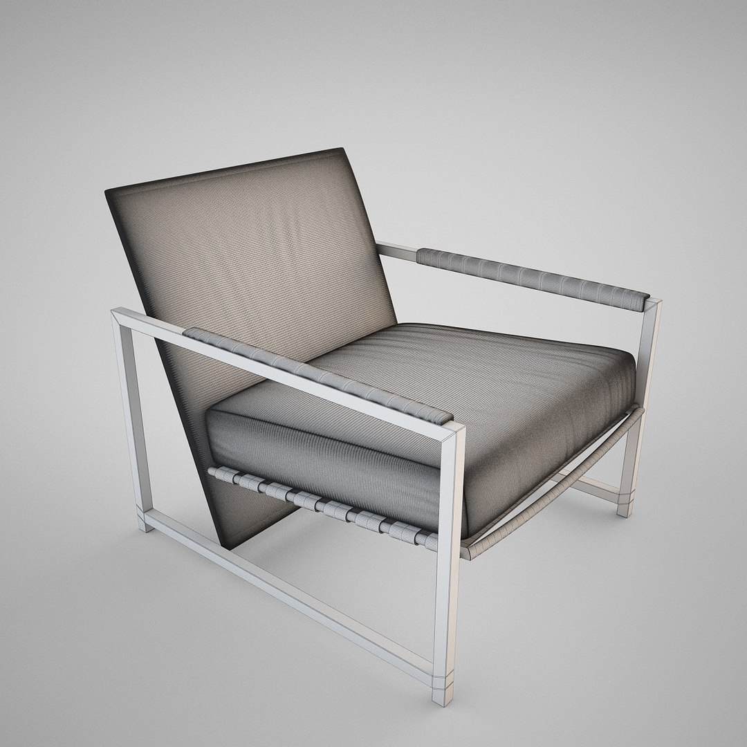 Minotti Atlan Armchair 3d Obj