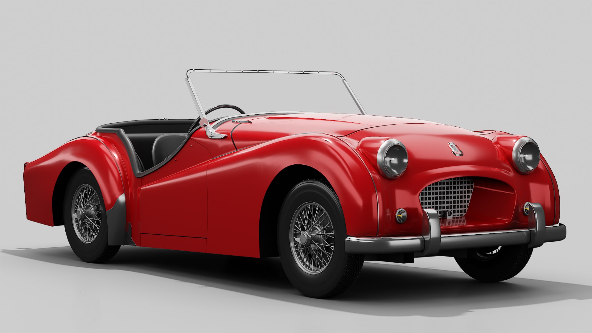 1953 Triumph TR2 3D Model - TurboSquid 2025746