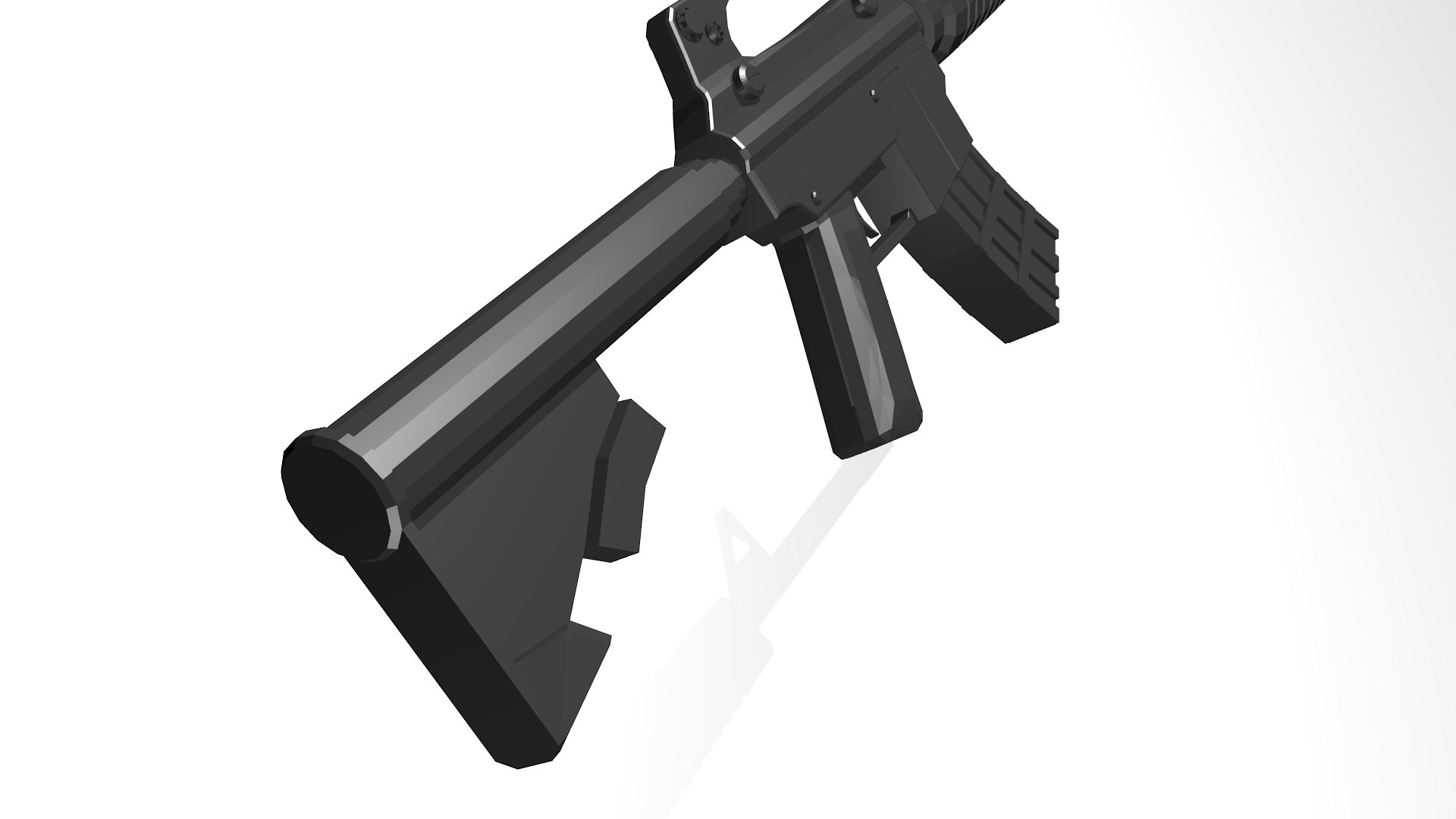 Low Poly M4A1 3D model - TurboSquid 1846702