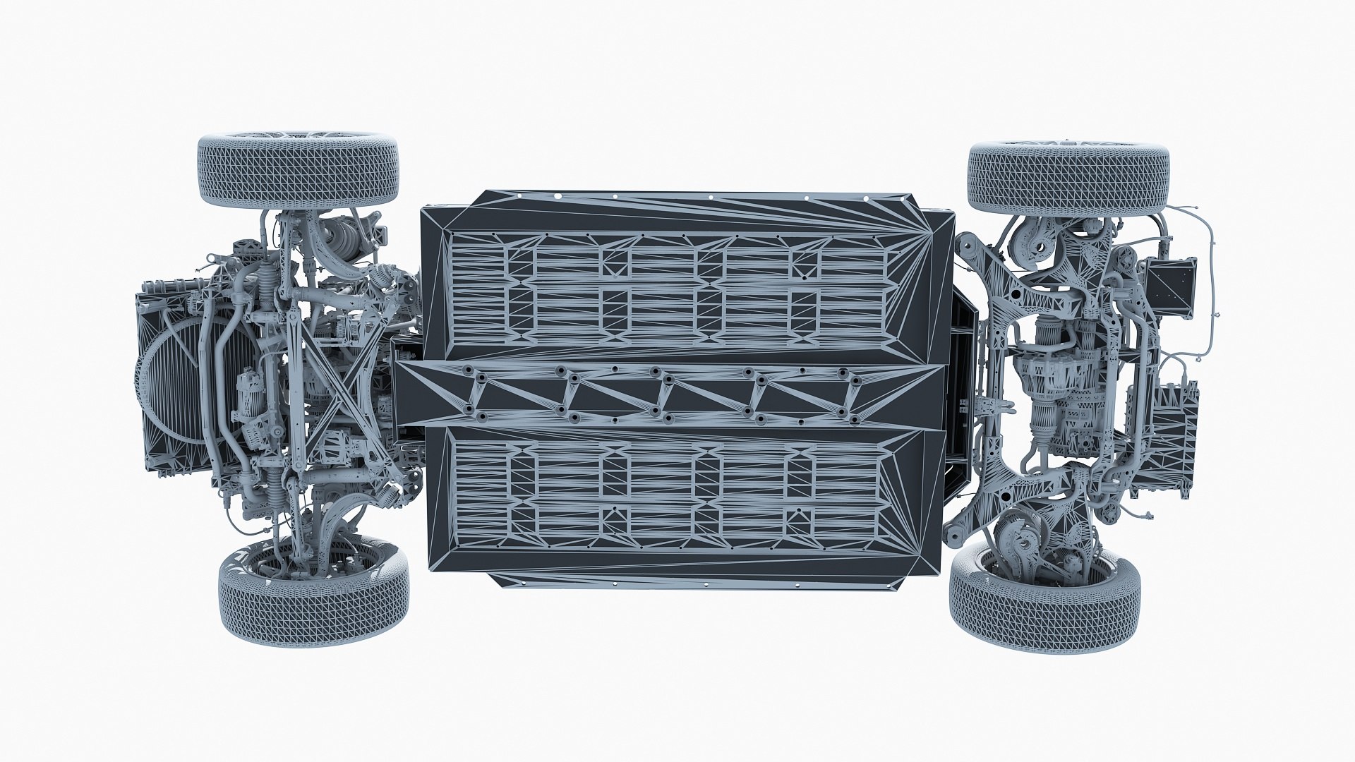 Electric vehicle chassis 3D model - TurboSquid 1971388