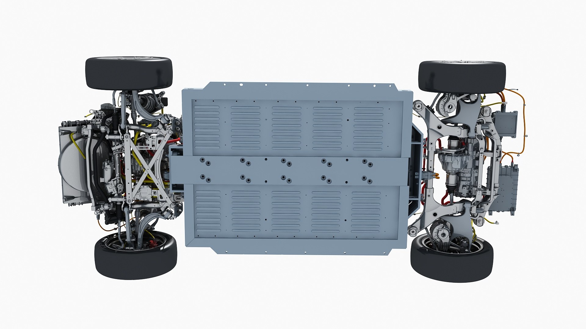 Electric vehicle chassis 3D model - TurboSquid 1971388