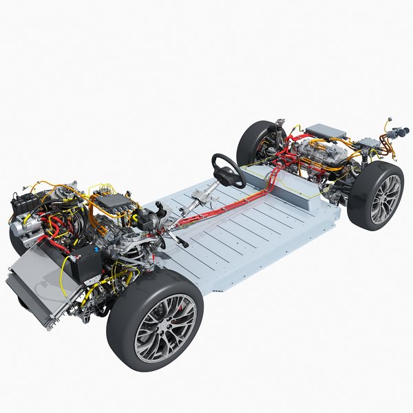 Electric vehicle chassis 3D model - TurboSquid 1971388