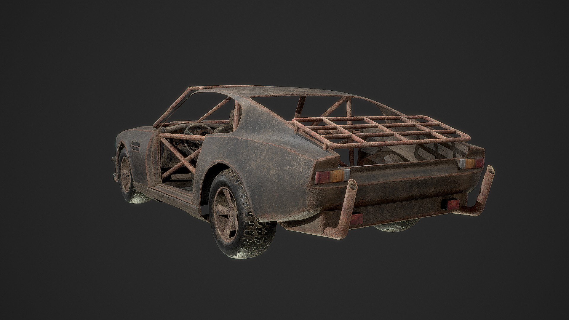 Post Apocalyptic Car Model - TurboSquid 1717895