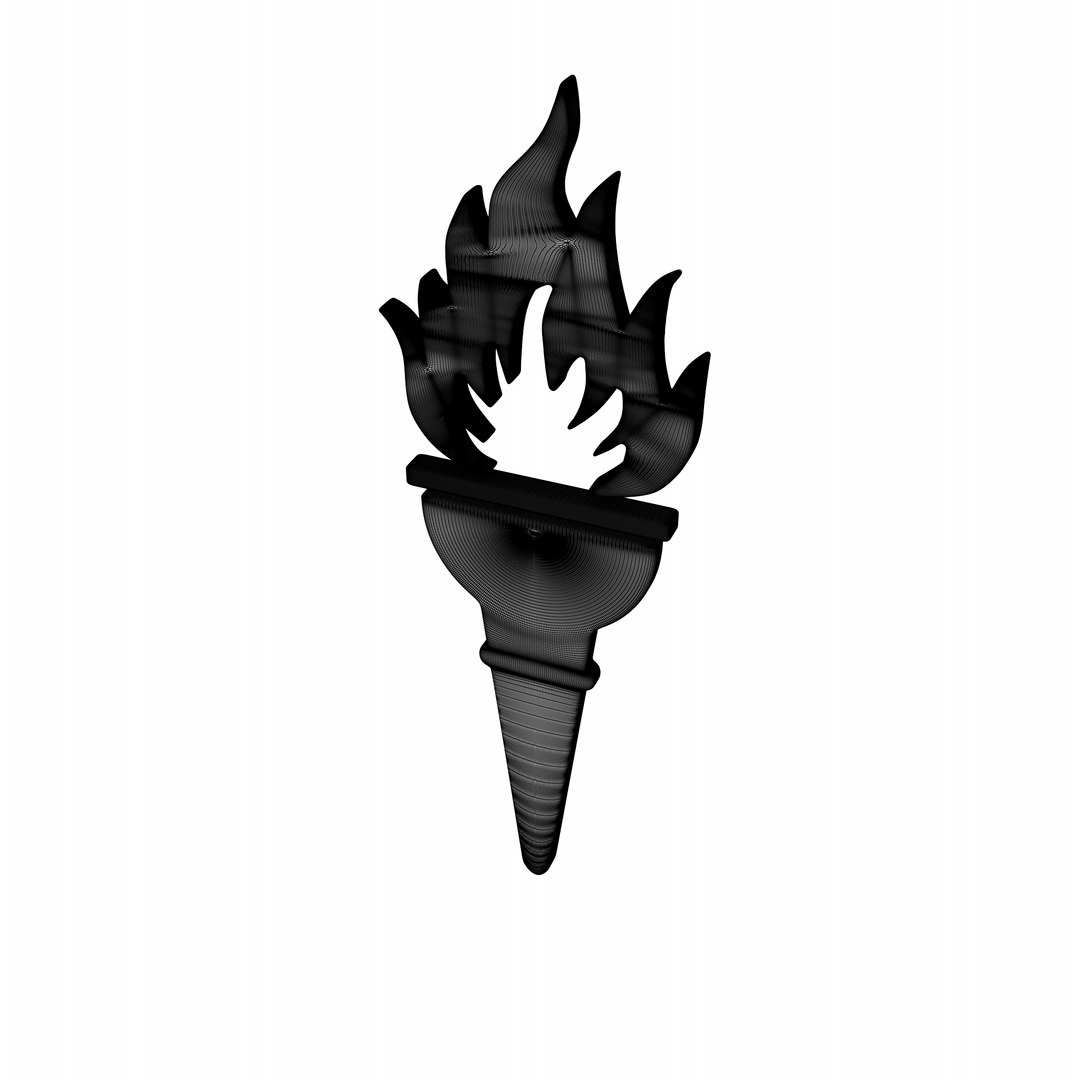 Torch Symbol Yellow Model - TurboSquid 2305031
