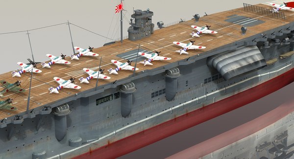 3D japanese akagi - TurboSquid 1227276