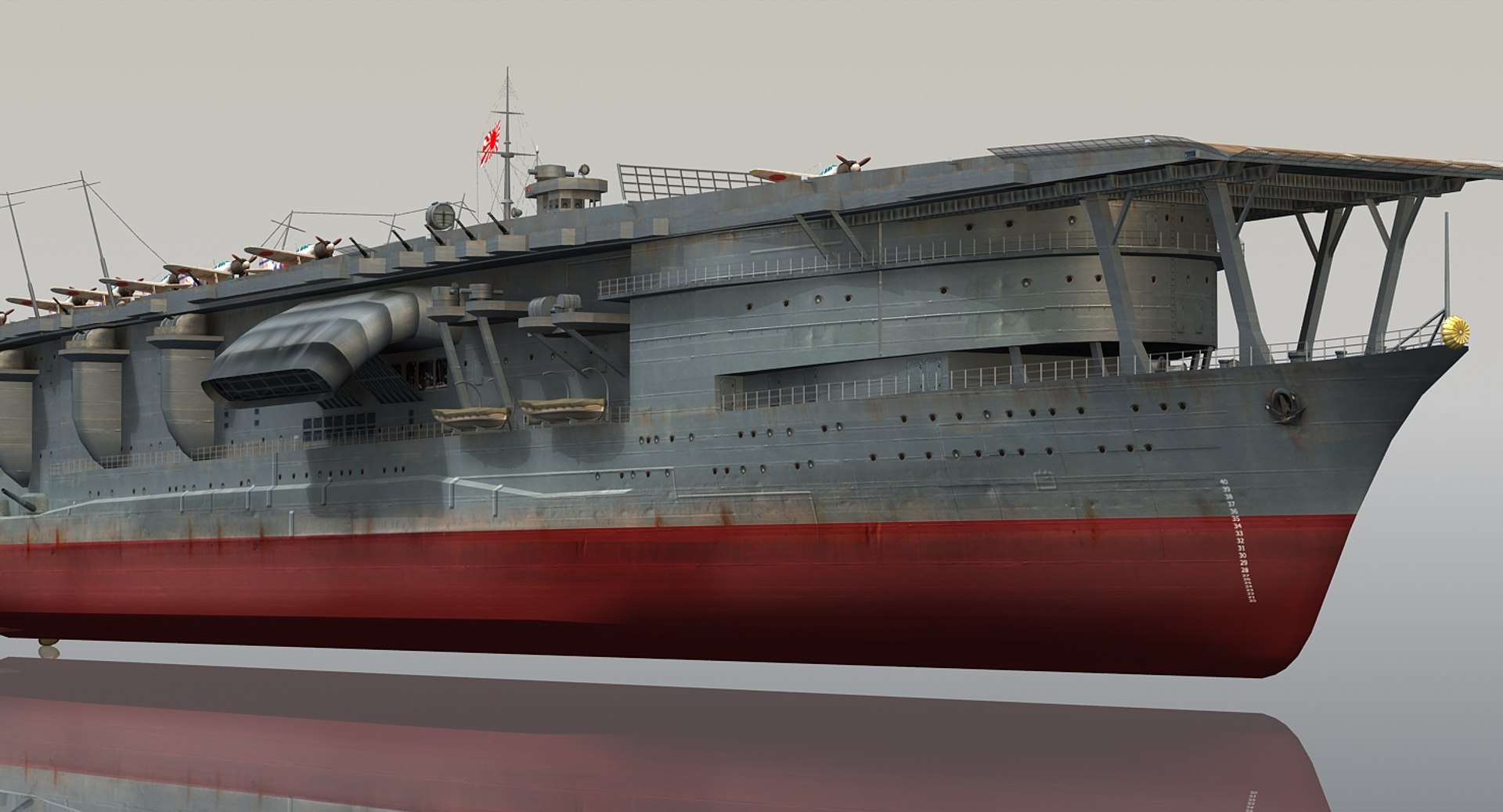 3D japanese akagi - TurboSquid 1227276