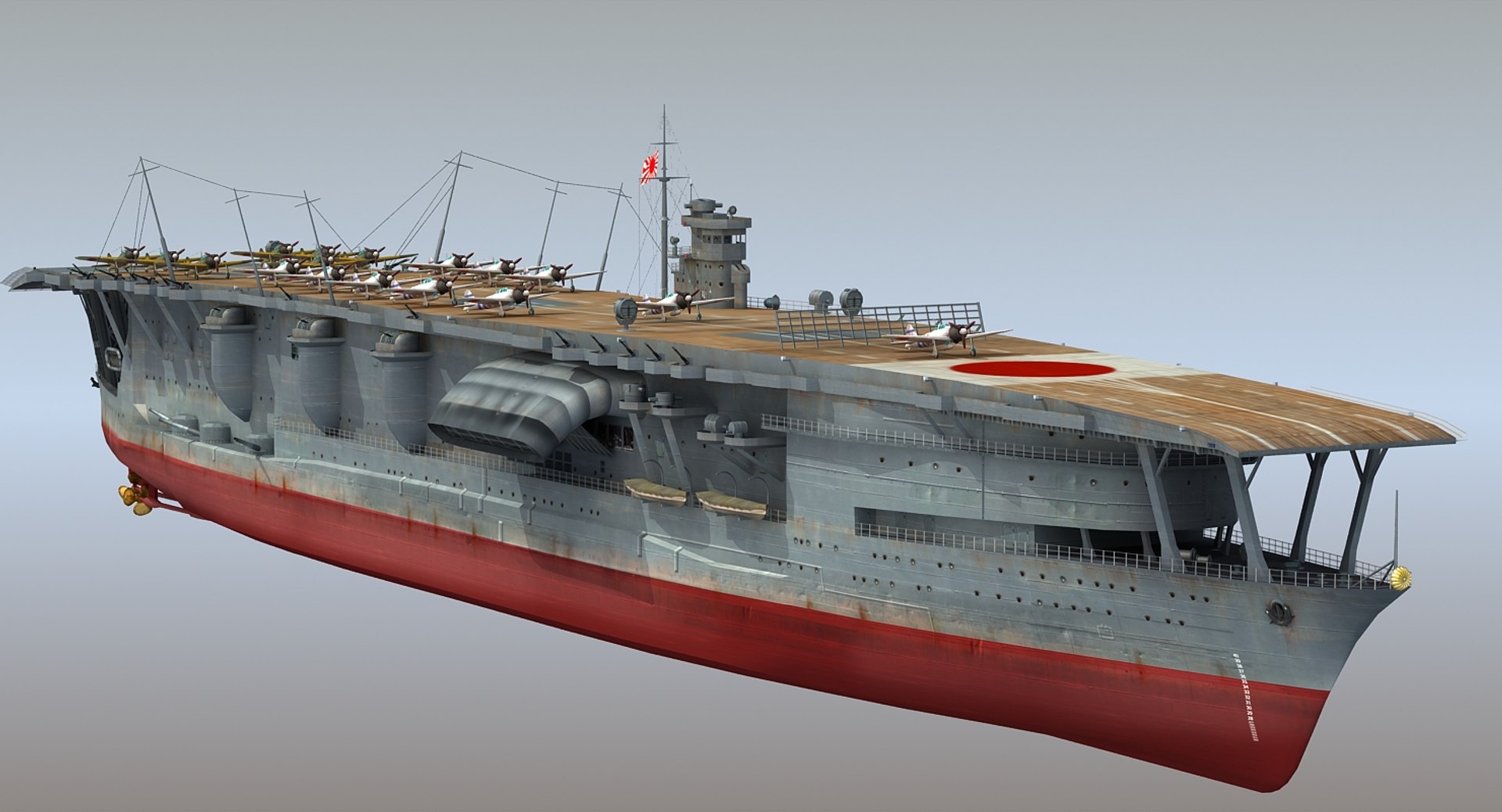 3D Japanese Akagi - TurboSquid 1227276