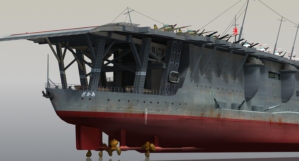 3D japanese akagi - TurboSquid 1227276