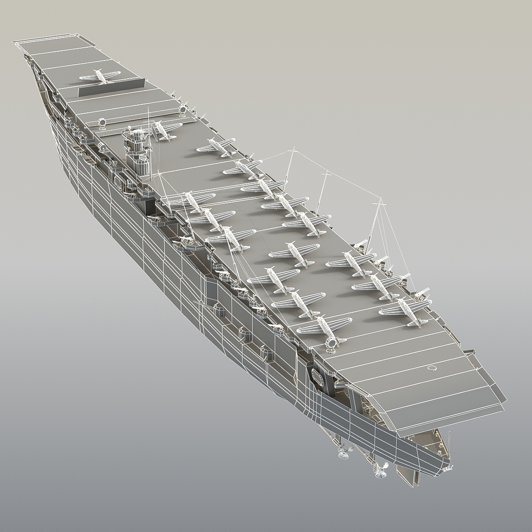 3D japanese akagi - TurboSquid 1227276