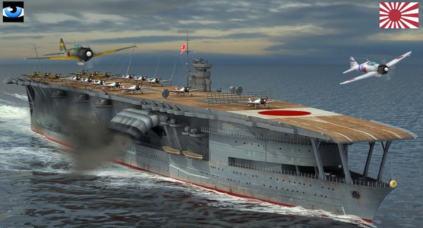 3D japanese akagi - TurboSquid 1227276