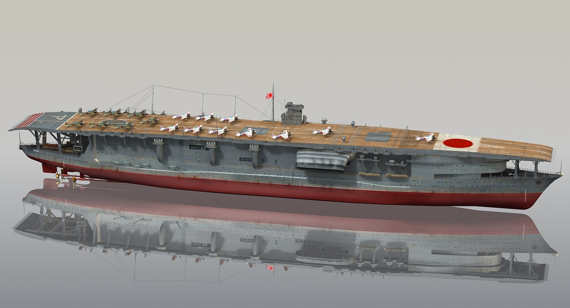 3D Japanese Akagi - TurboSquid 1227276