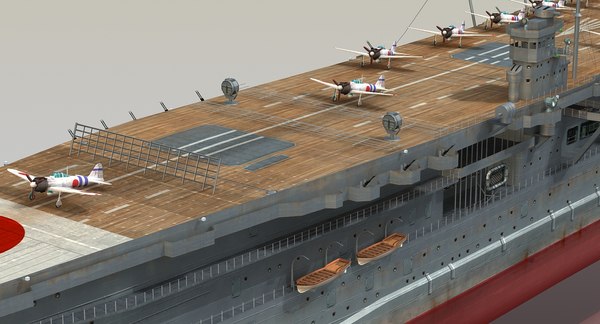 3D japanese akagi - TurboSquid 1227276