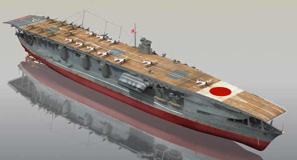 3D japanese akagi - TurboSquid 1227276