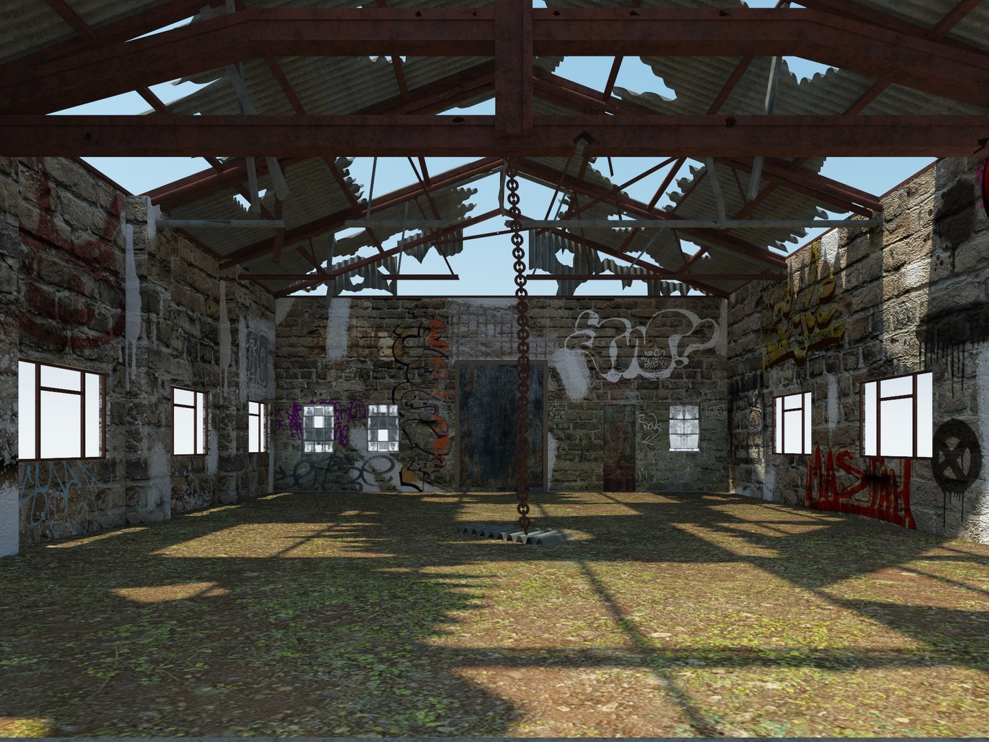 Old Warehouse 3 Interior And Exterior 3D Model - TurboSquid 2121008