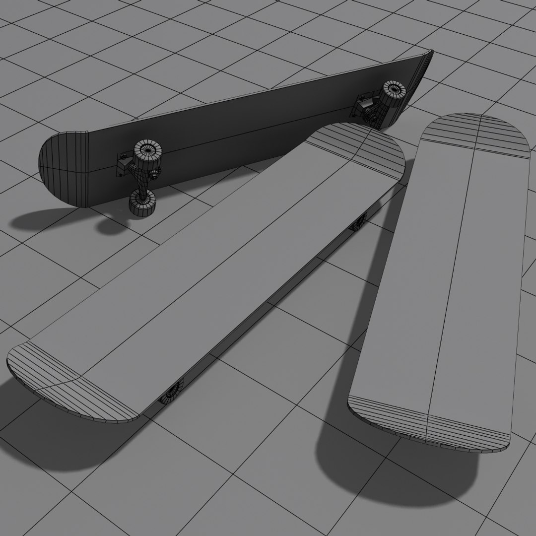 Free Skateboard Skate 3d Model