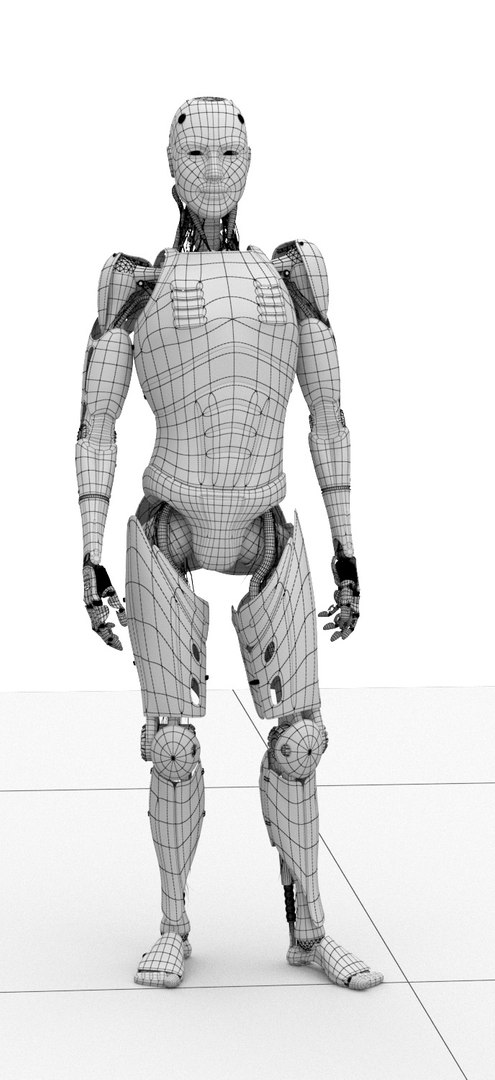 3D Cyborg Robot Man - TurboSquid 1546460