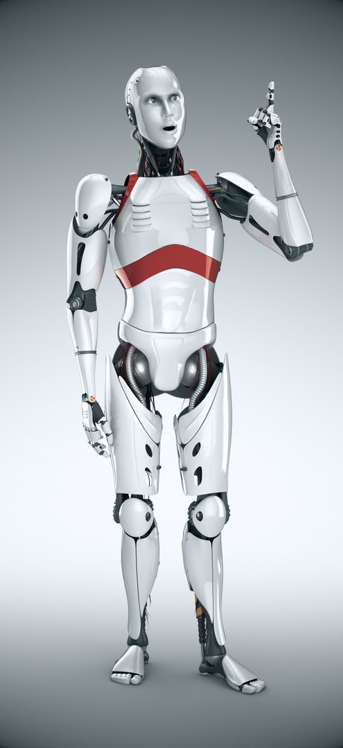 3D Cyborg Robot Man - TurboSquid 1546460