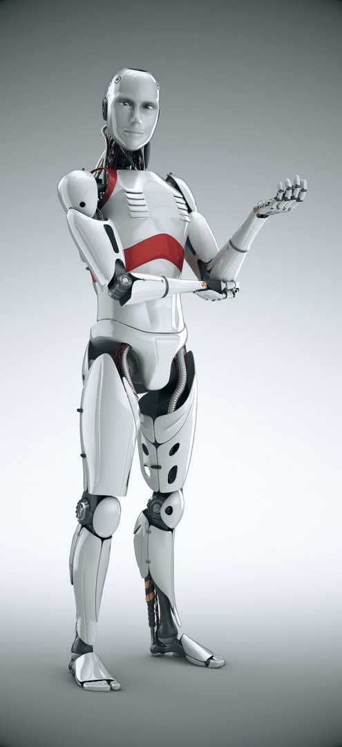 3D Cyborg Robot Man - TurboSquid 1546460