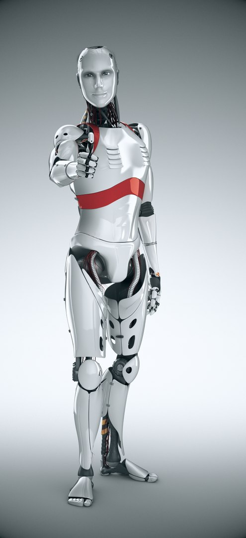 3D Cyborg Robot Man - TurboSquid 1546460