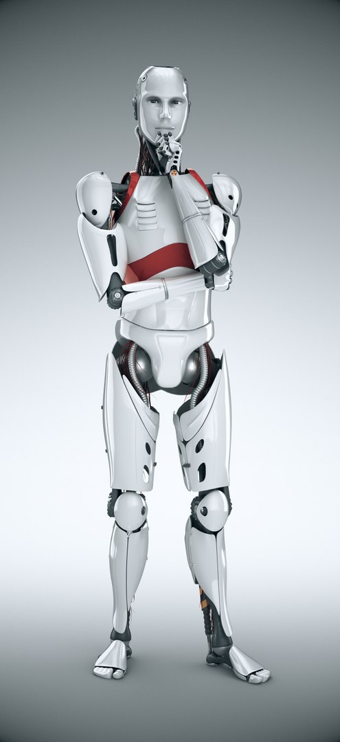 3D Cyborg Robot Man - TurboSquid 1546460