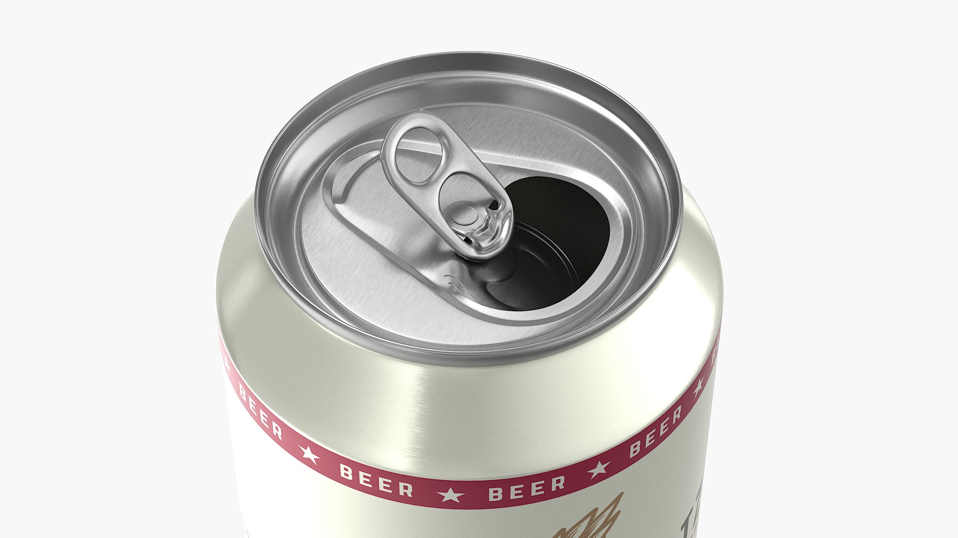 3D Model Open Standard Beer Can 375ml - TurboSquid 2392977