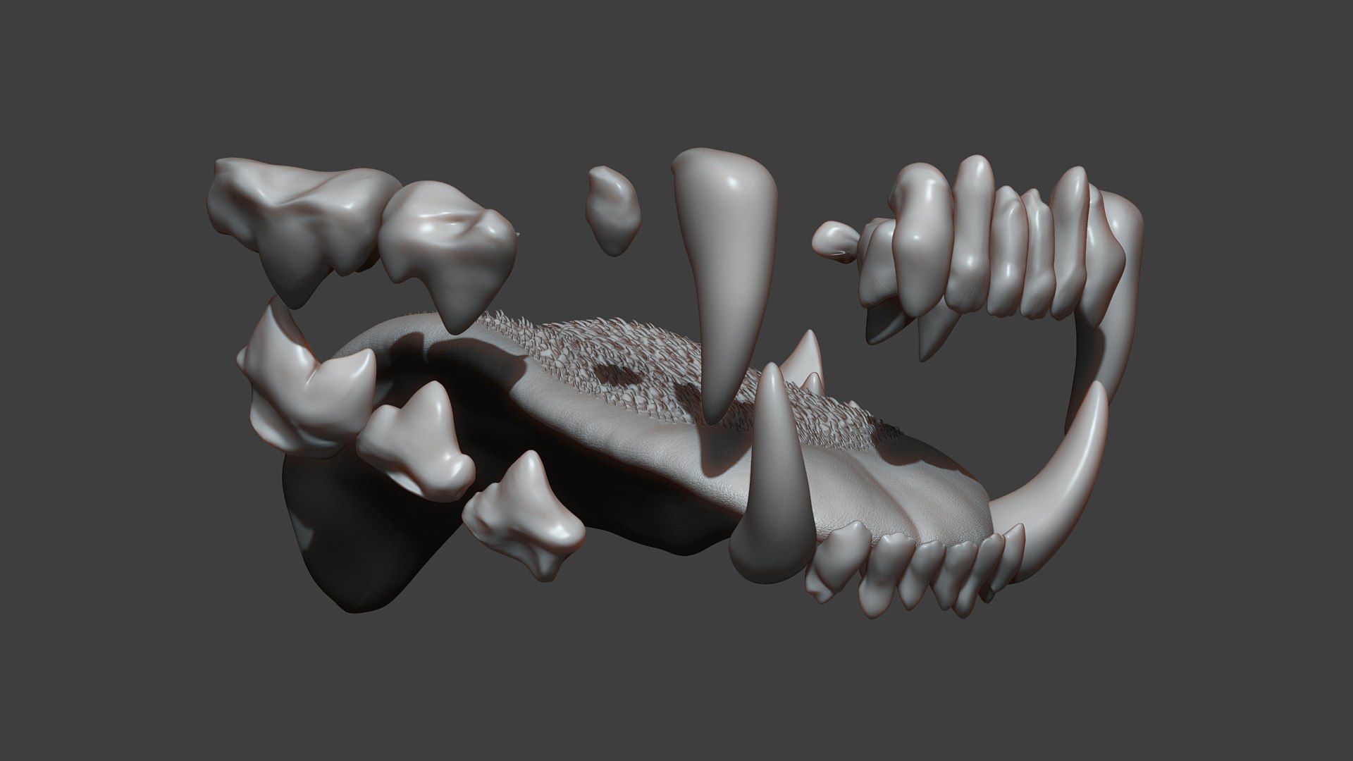 3D Cat Mouth ZBrush Sculpt Model - TurboSquid 1770269