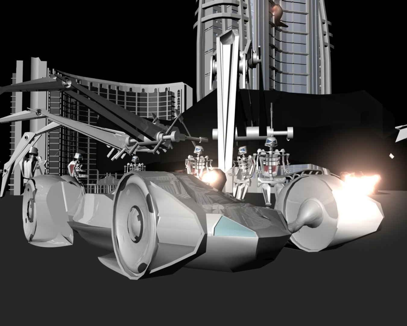 Maya Futuristic Robot