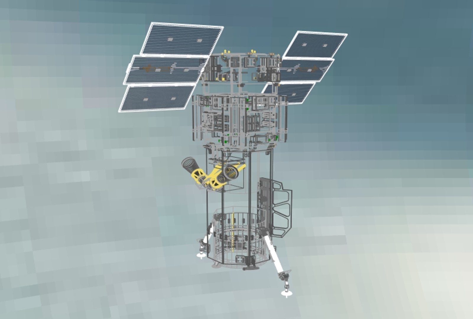 Telecommunication Satellites 3d Model