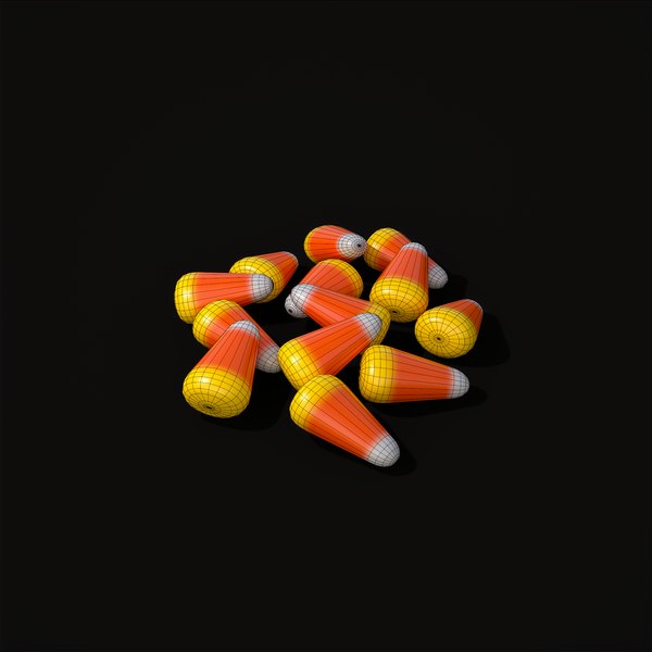 3D Candy Corn Pile - TurboSquid 1961799