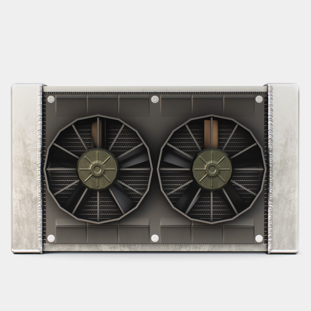 Free Engine Radiator Model - TurboSquid 2417225
