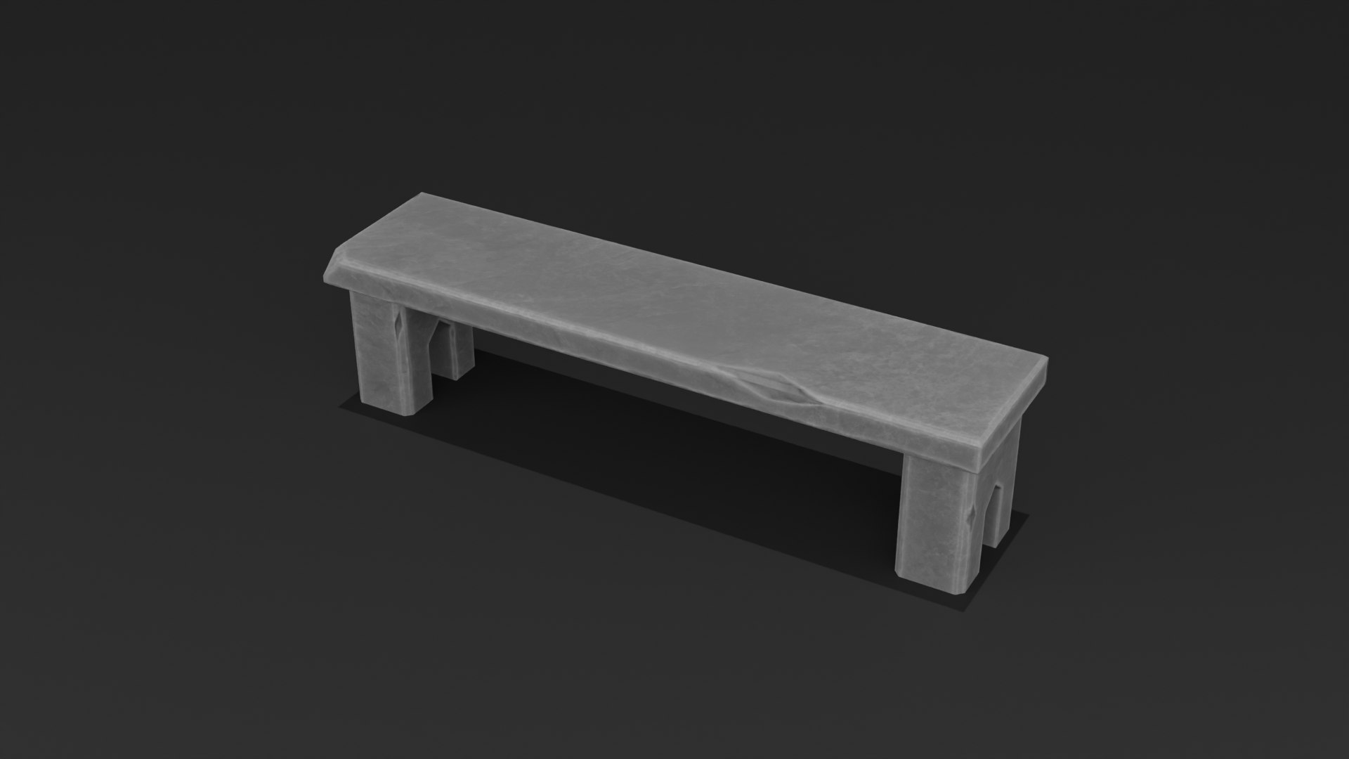 Stylised Stone Bench 3D Model - TurboSquid 2154338