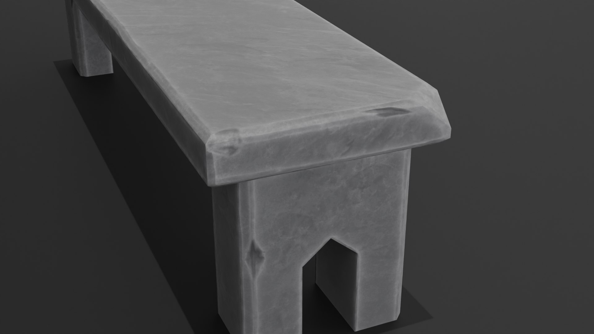 Stylised Stone Bench 3D Model - TurboSquid 2154338