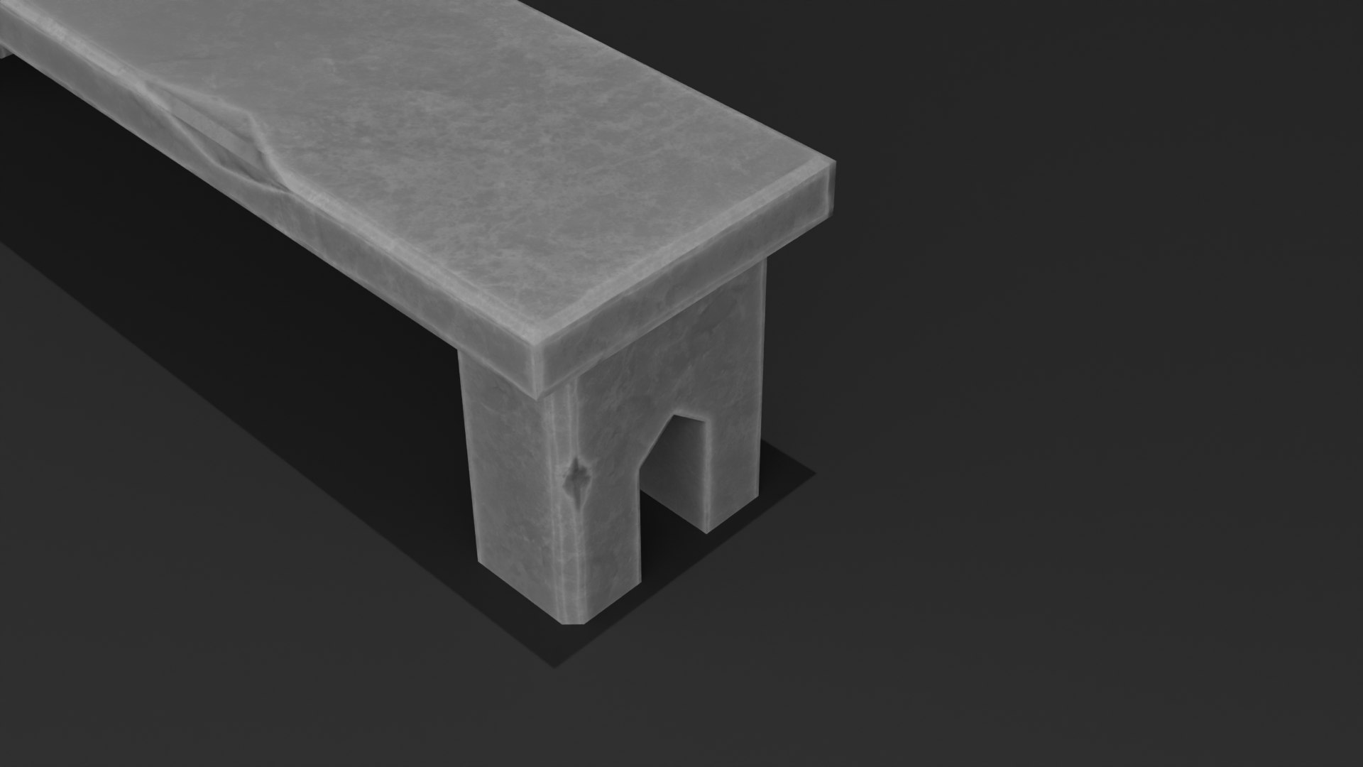 Stylised Stone Bench 3D Model - TurboSquid 2154338