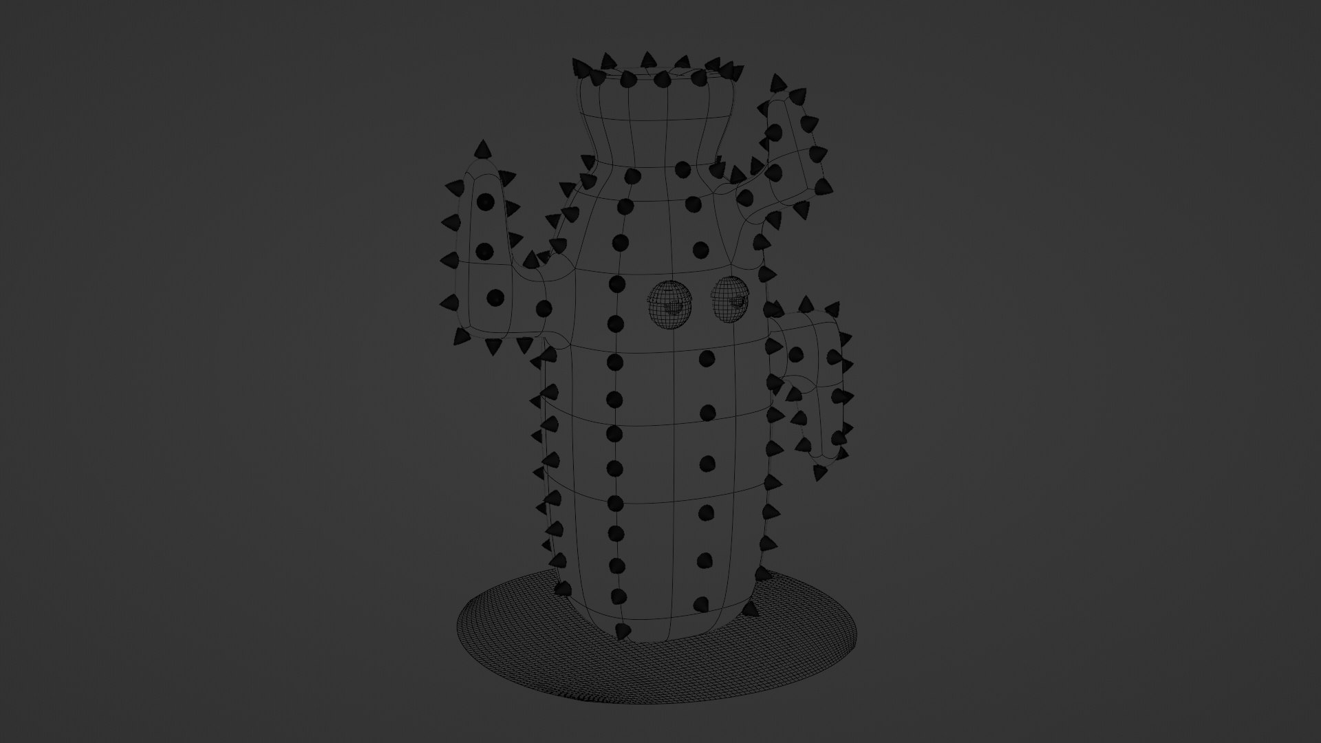 3D Cactus Character - TurboSquid 2142109