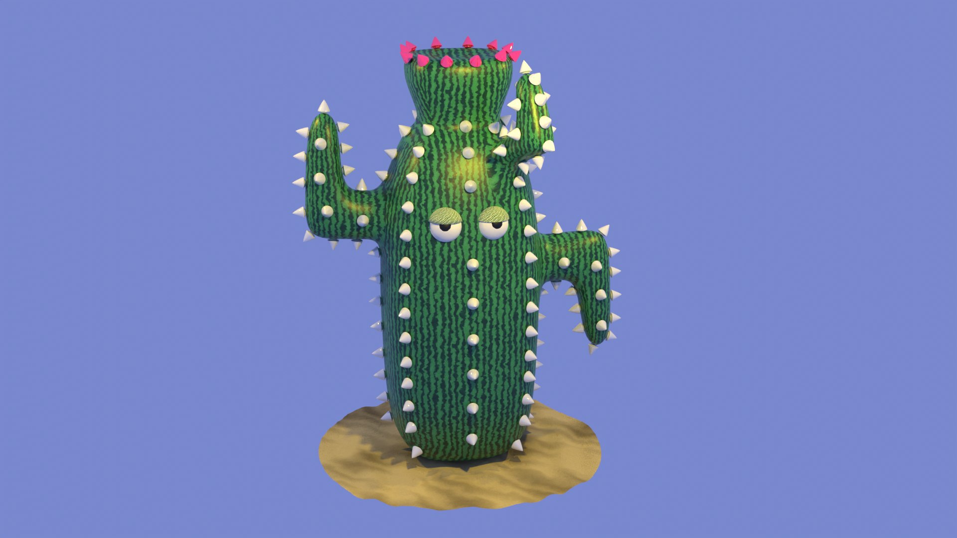 3D Cactus Character - TurboSquid 2142109