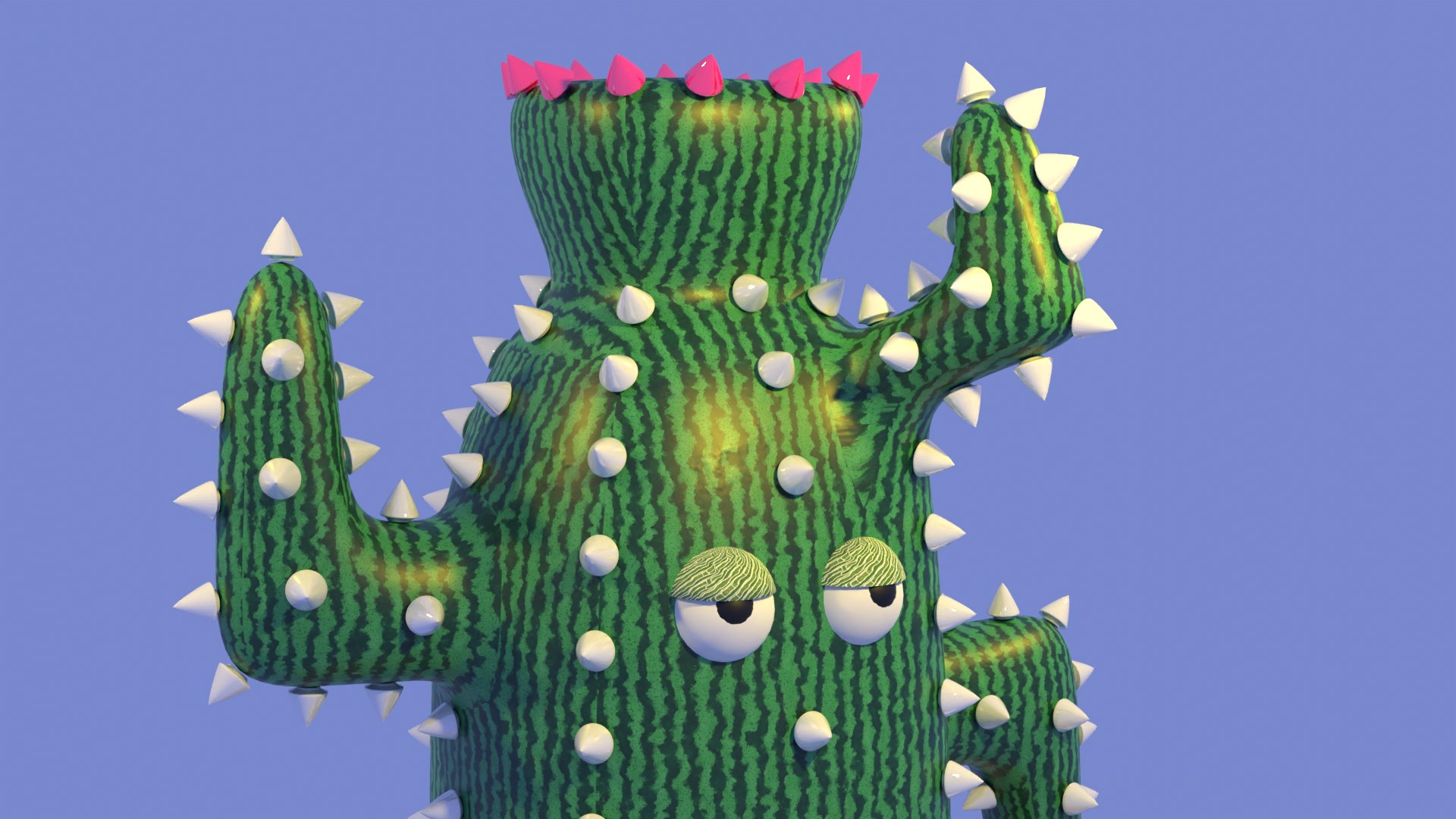 3D Cactus Character - TurboSquid 2142109
