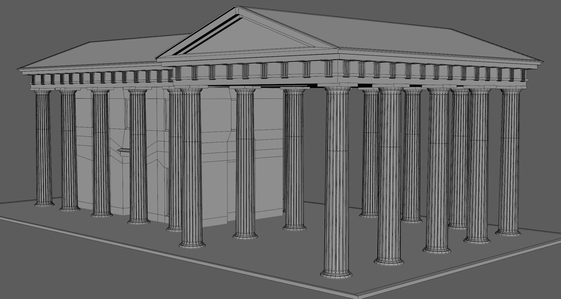 Greek classi building 3D model - TurboSquid 1253060