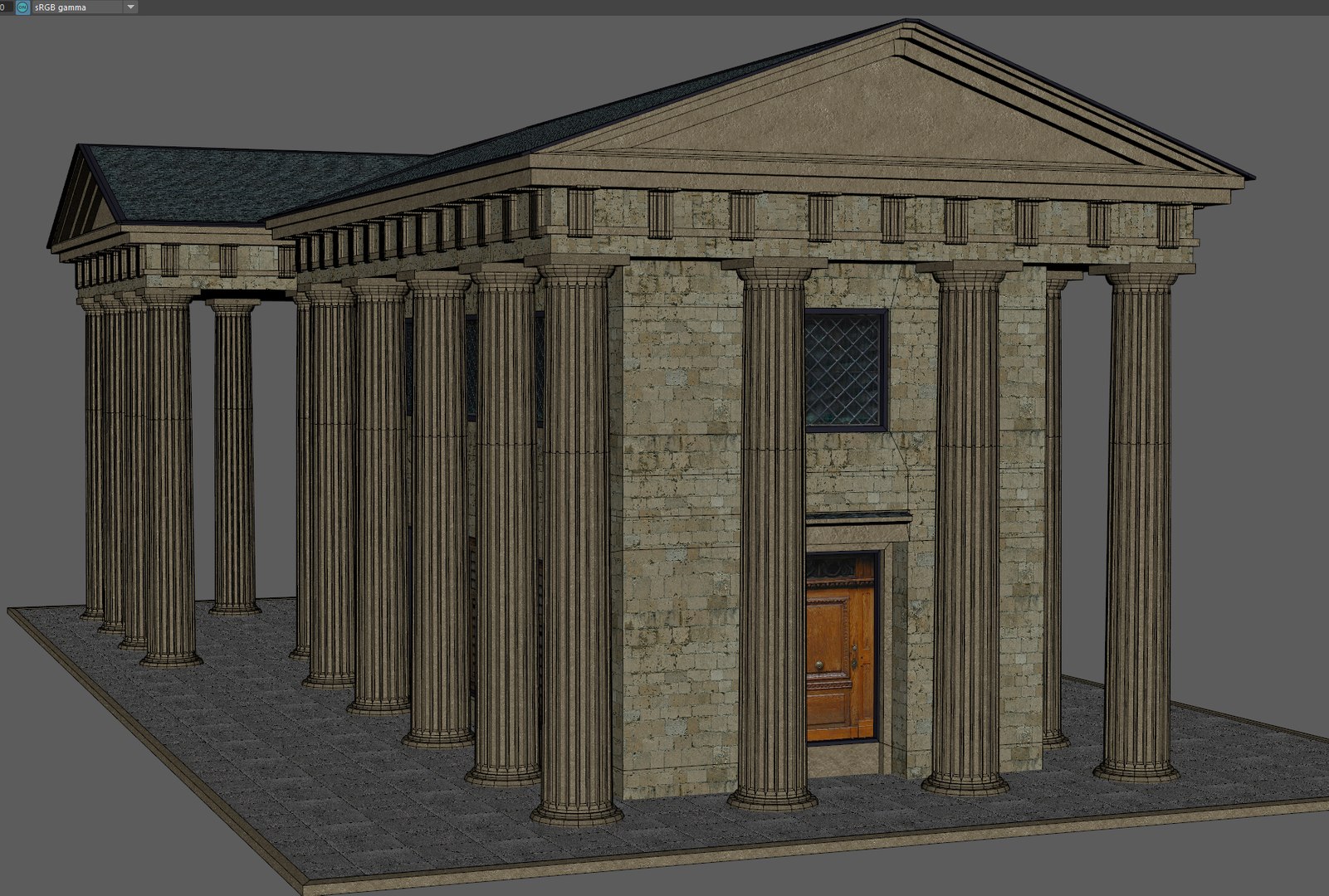 Greek classi building 3D model - TurboSquid 1253060