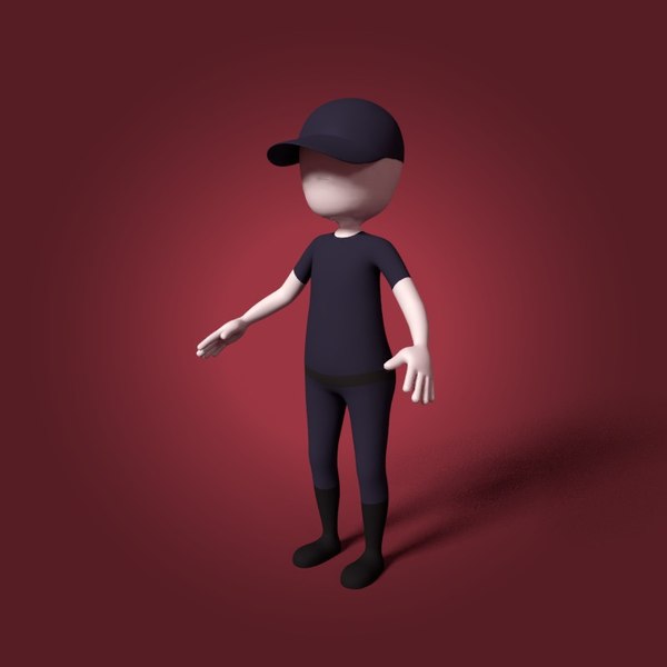 modelo 3d Guardia de seguridad de dibujos animados - TurboSquid 1390136