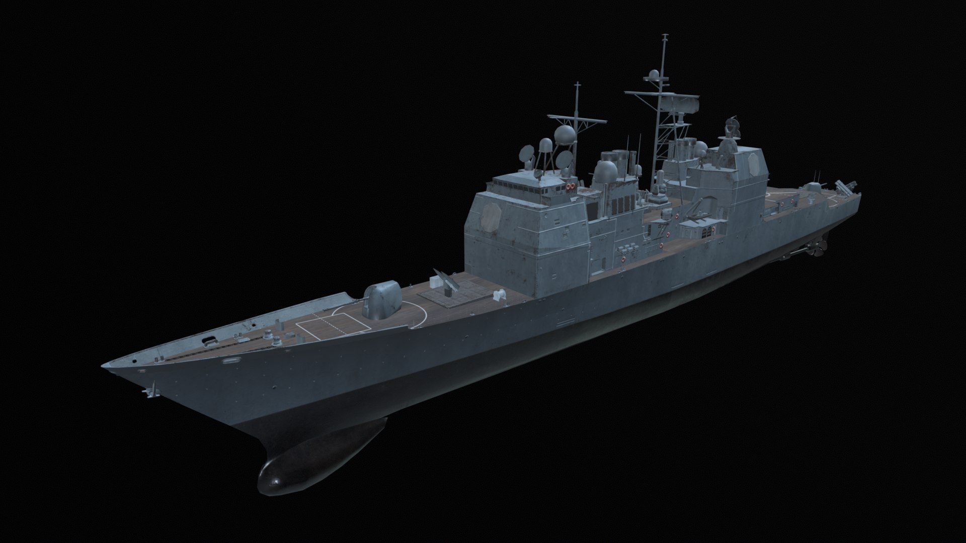 3D Asset - Army - Ticonderoga Class - 3D MODEL Low-poly - TurboSquid ...
