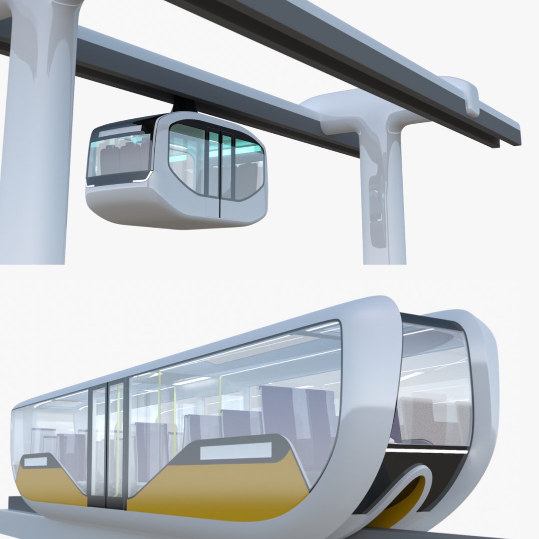 Monorail Trains Concepts 2 Model - TurboSquid 1907045