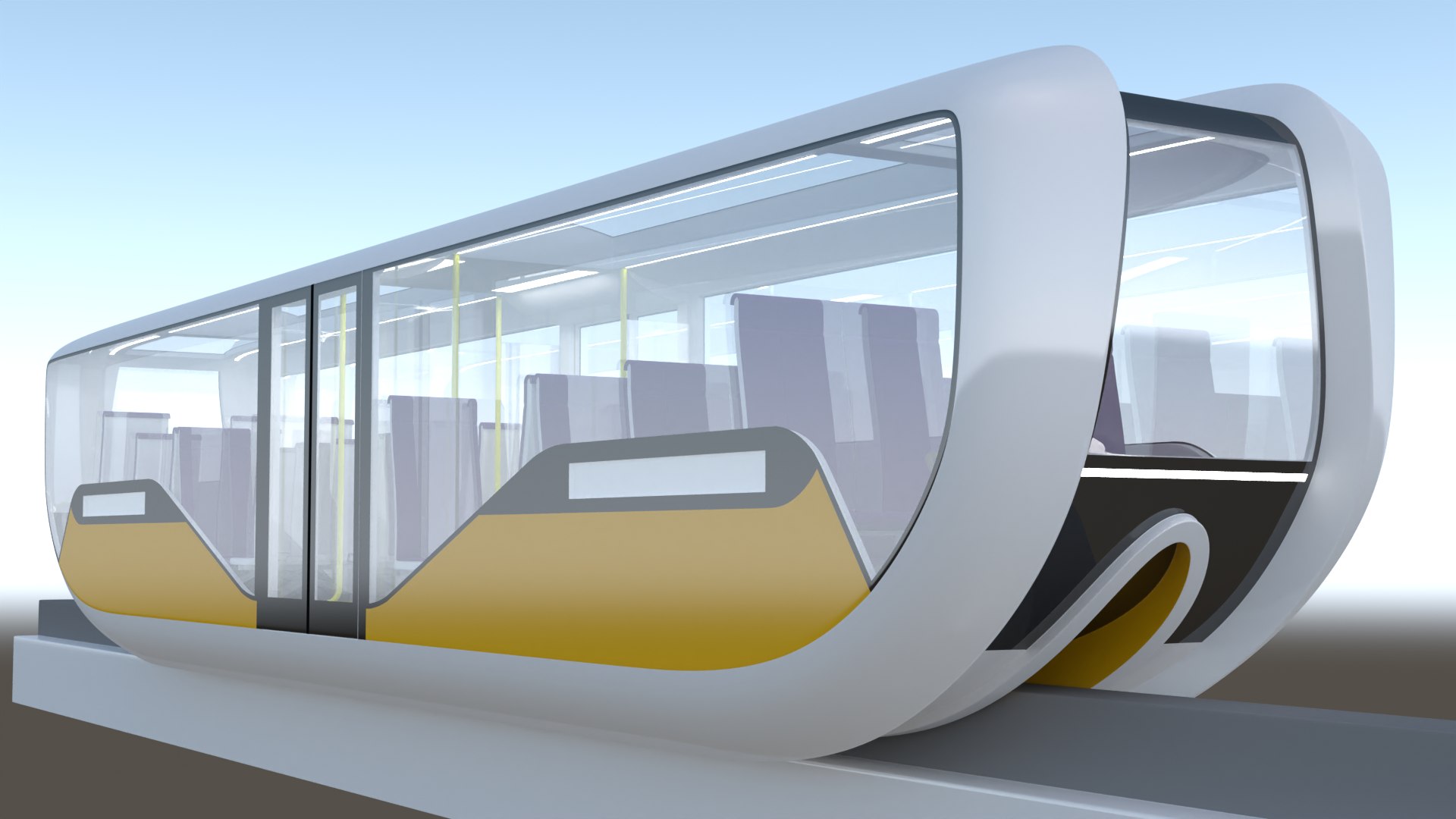 Monorail Trains Concepts 2 Model - TurboSquid 1907045