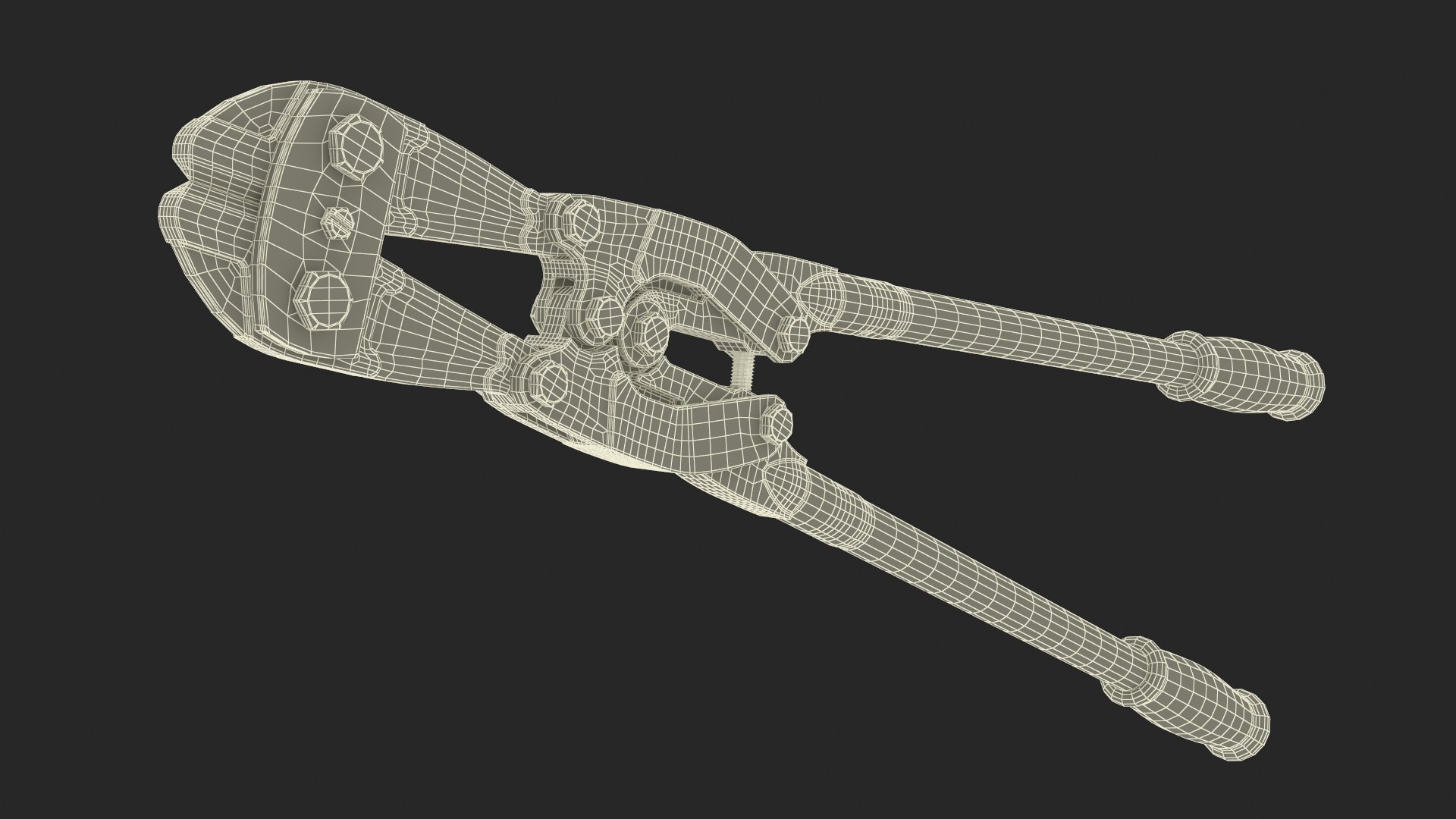 3D Industrial Bolt Cutter Tool Red Model - TurboSquid 2224895