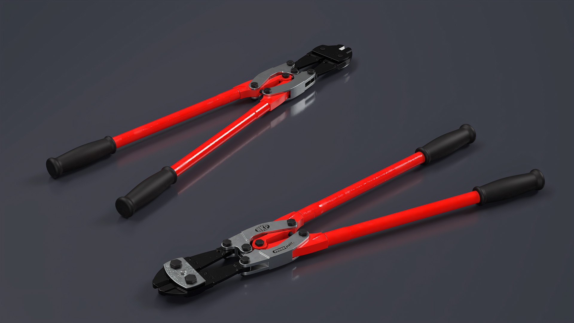 3D Industrial Bolt Cutter Tool Red Model - TurboSquid 2224895