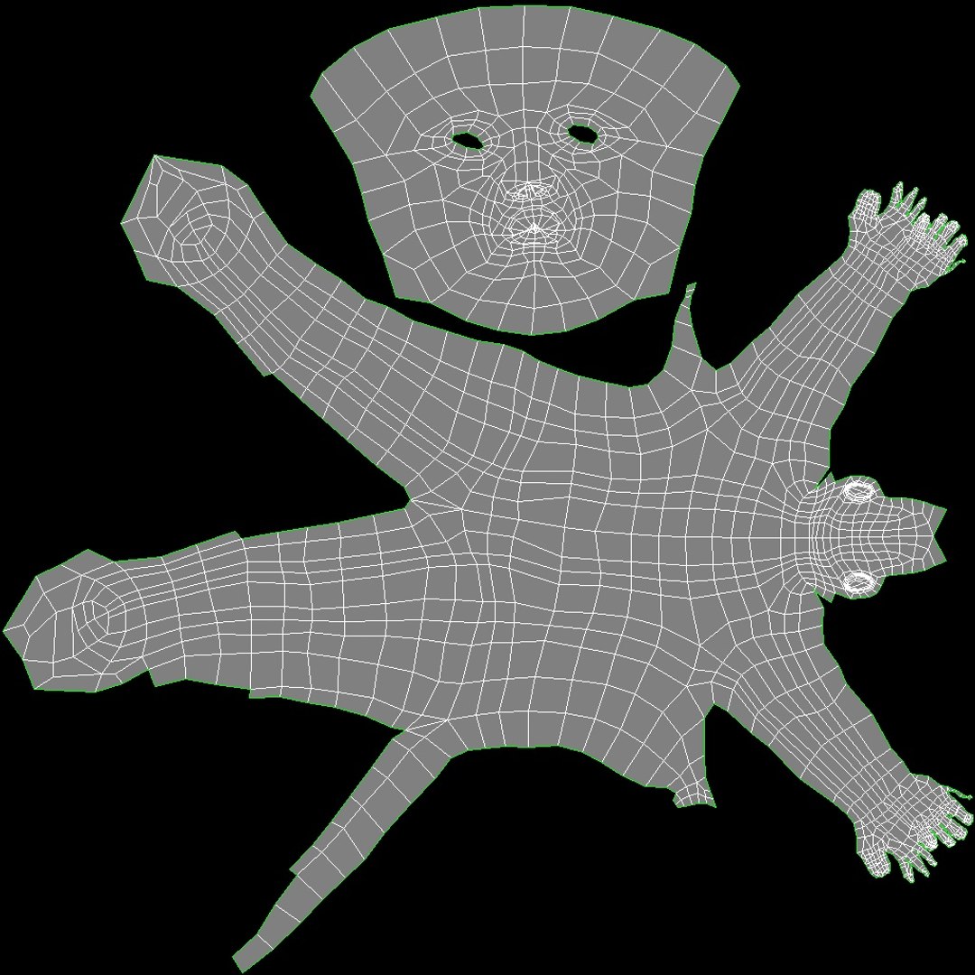 3d Model Polygons Male Base Mesh