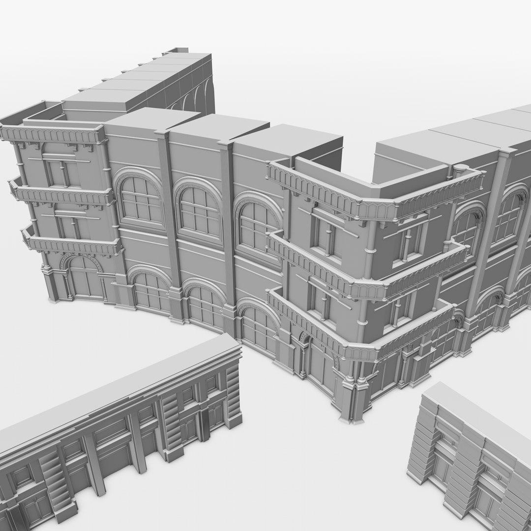 3D European Buildings - TurboSquid 2171686
