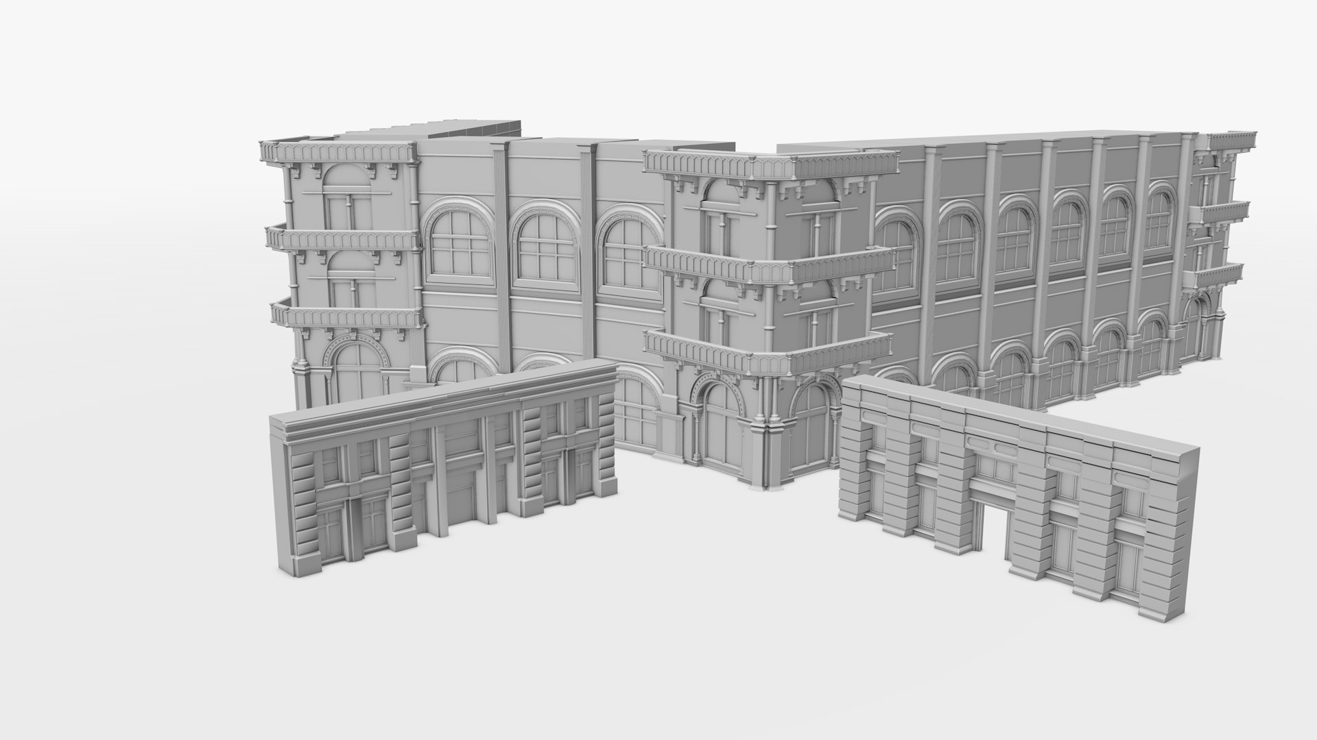 3D European Buildings - TurboSquid 2171686