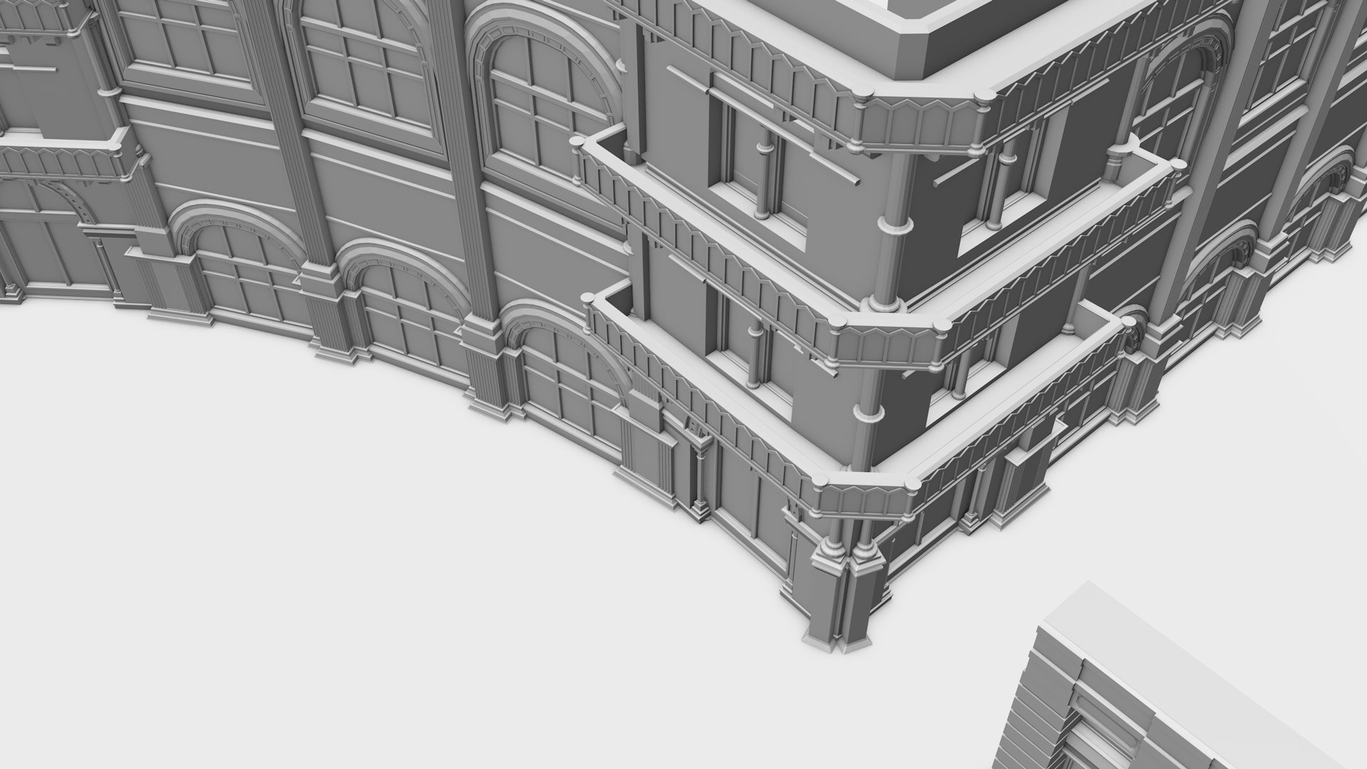 3D European Buildings - TurboSquid 2171686