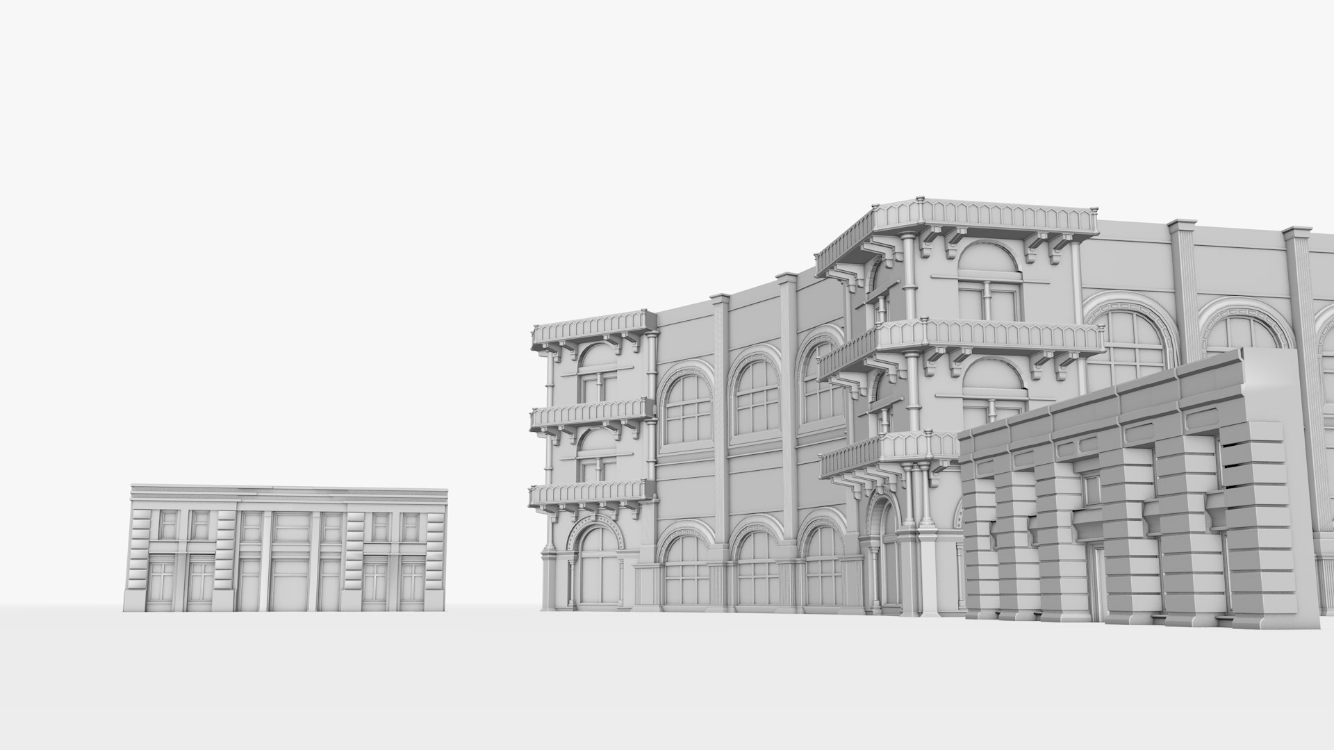 3D European Buildings - TurboSquid 2171686