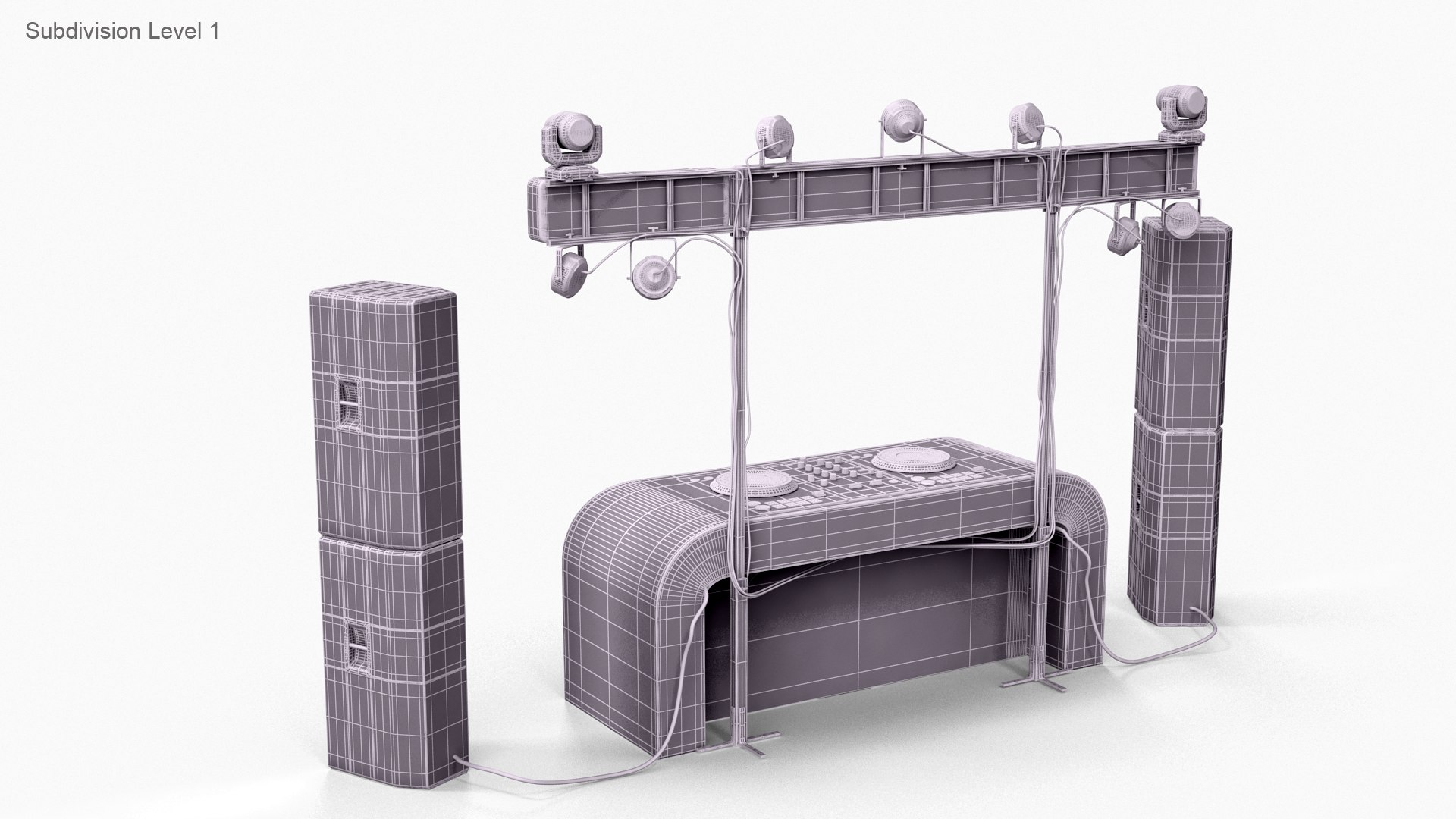 3D Dj Booth Stage - TurboSquid 1647689